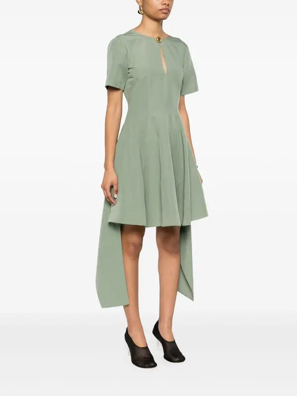 Loewe Linen Blend Short Dress - Multicolor