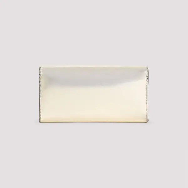 JIMMY CHOO Gold Mirror Leather Emmie.mif Bag