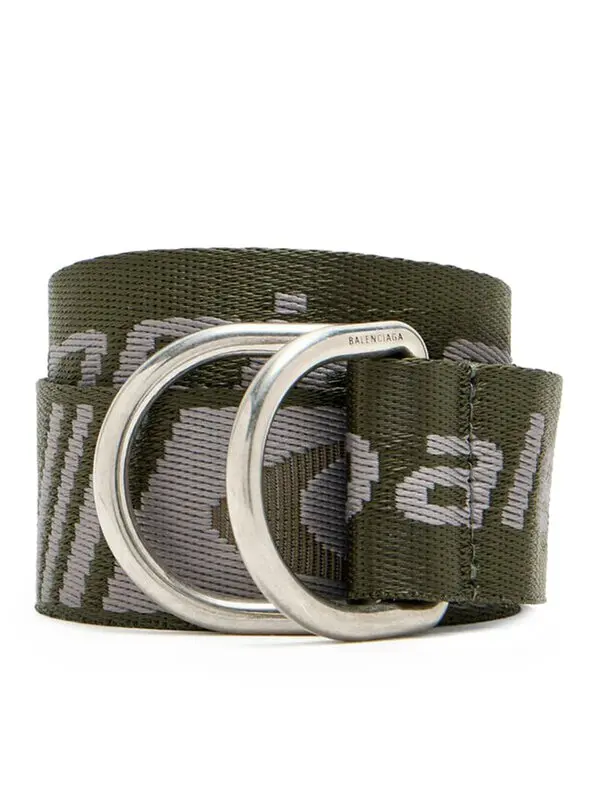 Balenciaga D-ring Jacquard Logo Belt - Multicolor