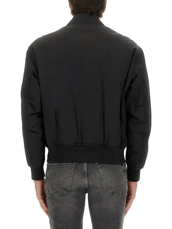 BOSS Bomber Jacket With Removable Lining - Black
