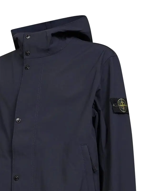 Stone Island Light Soft Shell-r E.dye Technology Short Parka