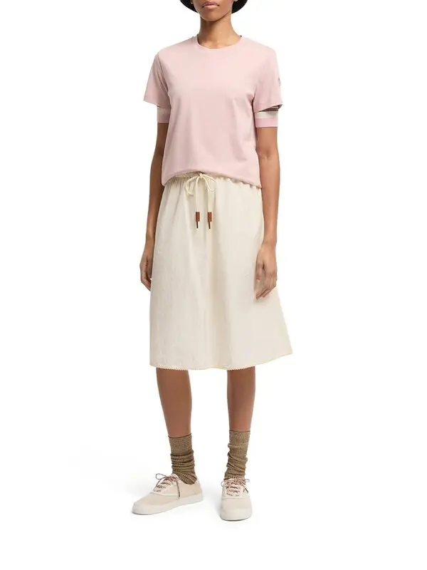 Moncler Cotton T-shirt With Embroidered Logo