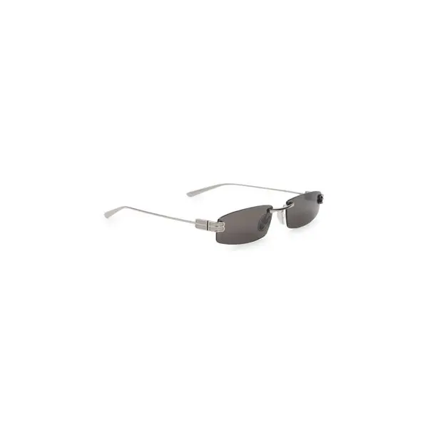 Balenciaga Gossip Rectangle Sunglasses - Silver
