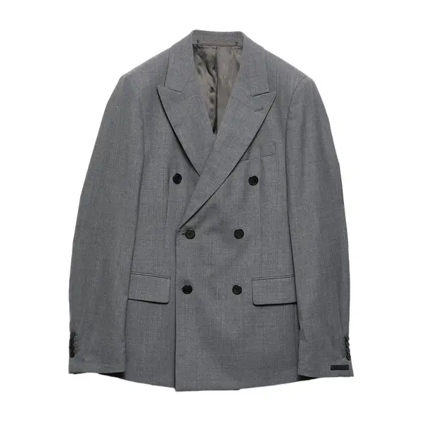 Prada Grey Jackets Blazers