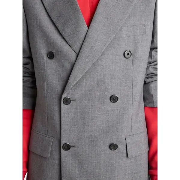 Prada Grey Jackets Blazers