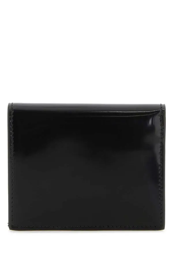 FERRAGAMO Salvatore Gancini Clasp Wallet - Black