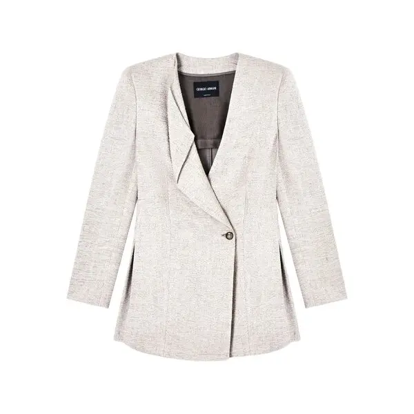 Giorgio Armani Fitted Jacket With Shawl Lapel