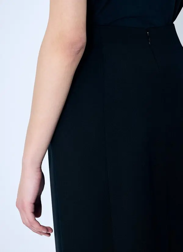 Balenciaga Hourglass Maxi Skirt In Wool