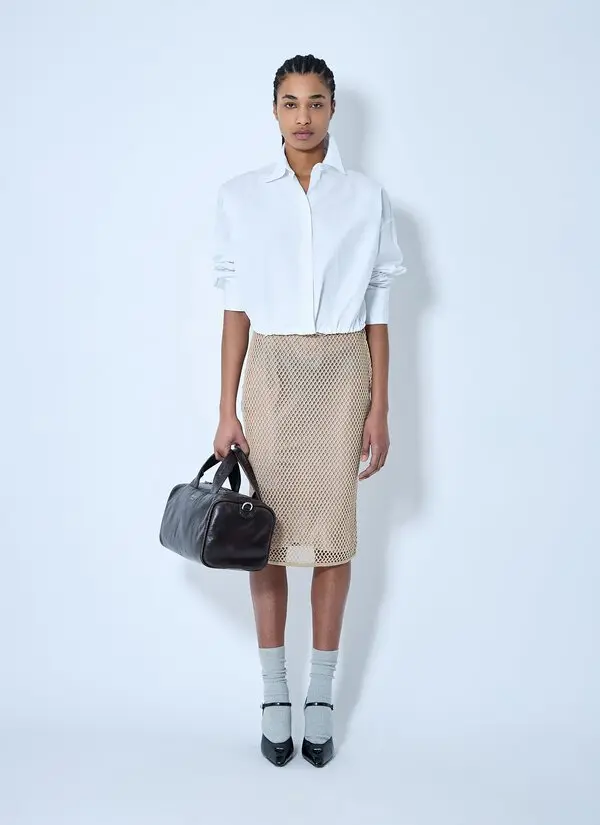 Prada Crochet Midi Skirt