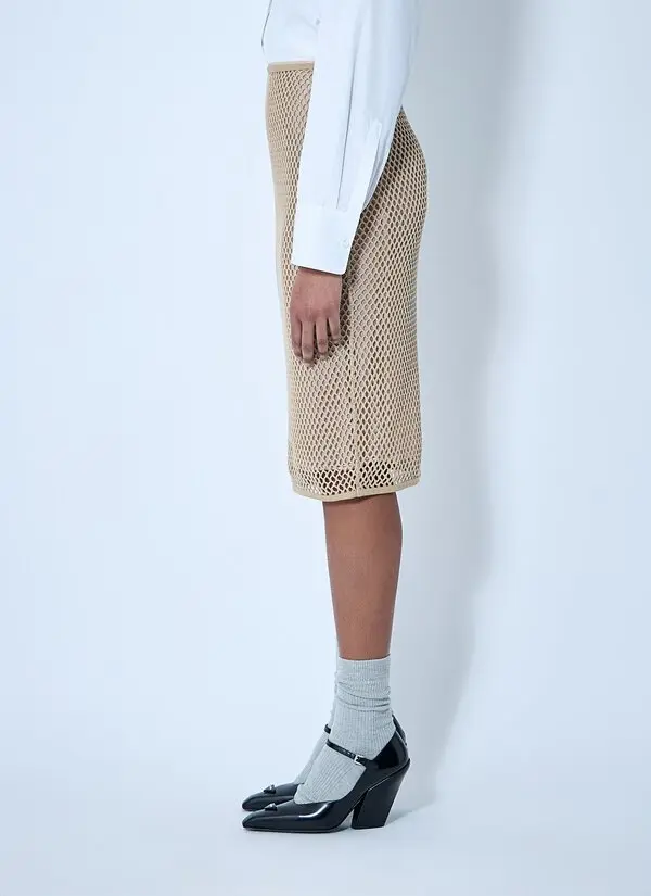 Prada Crochet Midi Skirt