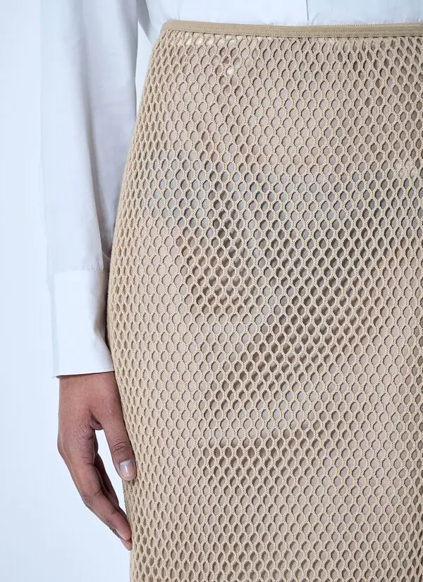 Prada Crochet Midi Skirt