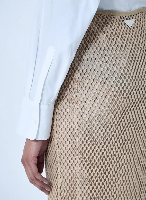 Prada Crochet Midi Skirt