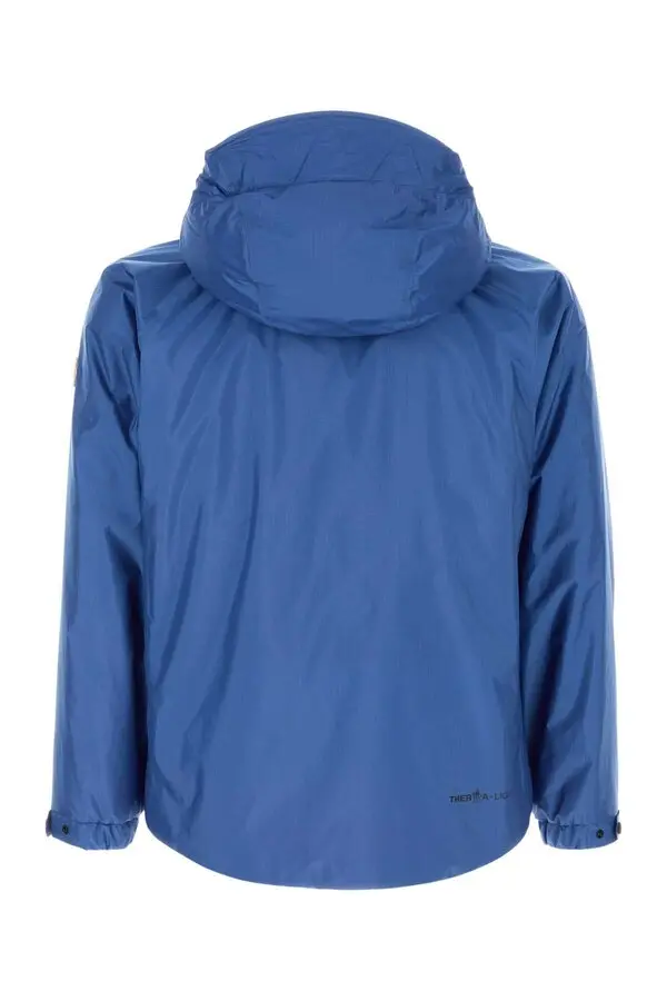 Moncler Hooded Zip-up Jacket - Blue