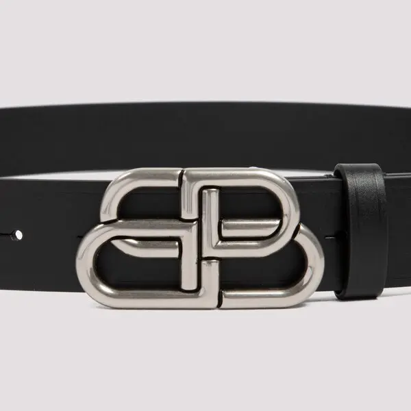 Balenciaga Large Bb Belt - Black