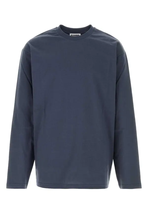 JIL SANDER Navy Cotton T-shirt - Blue