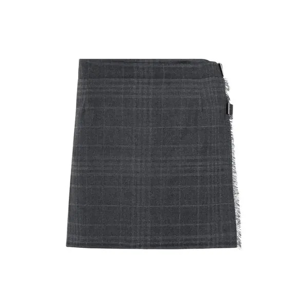 Balenciaga Pleated Mini Skirt - Gray
