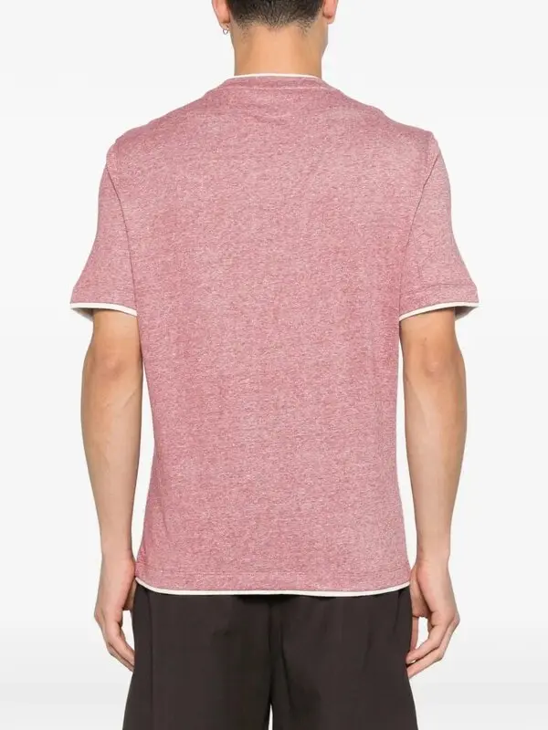 Brunello Cucinelli T-shirt With Faux-layering - Multicolor