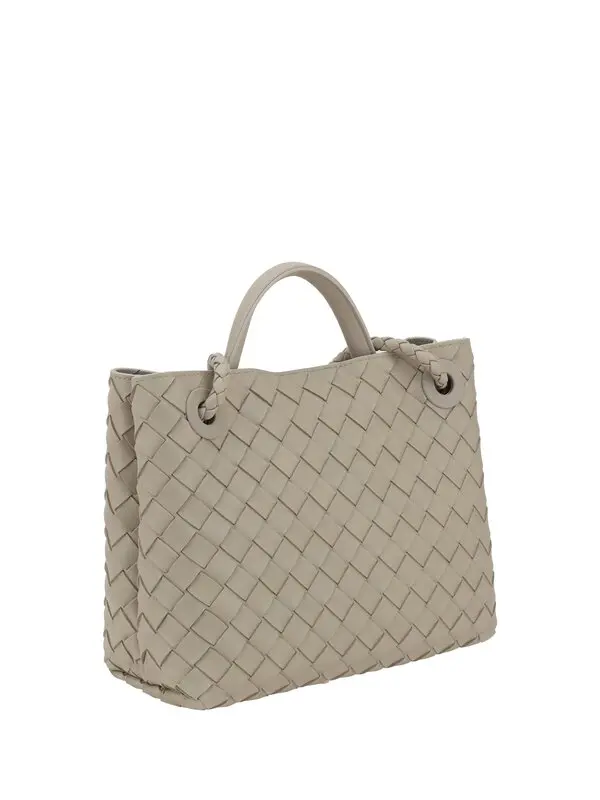 Bottega Veneta Andiamo Lambskin Shoulder Bag - Cream