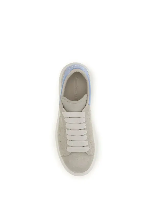 Alexander McQueen Oversized Suede Sneakers - Cream
