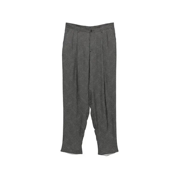 Giorgio Armani All-over Patterned Viscose Trousers - Gray