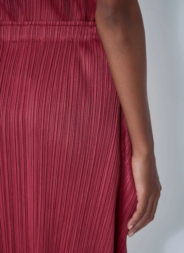 Issey Miyake Midi Pleated Skirt
