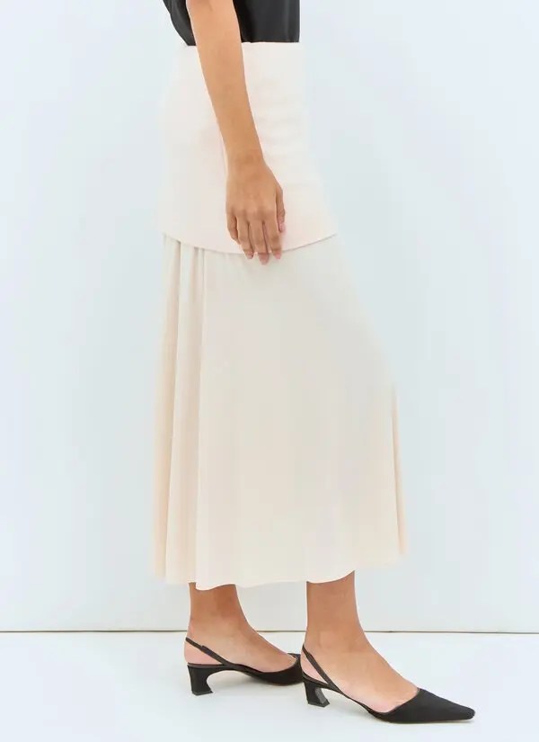 JIL SANDER Layered Midi Skirt
