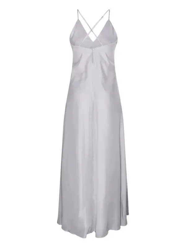 FORTE_FORTE Long Silk Slip Dress