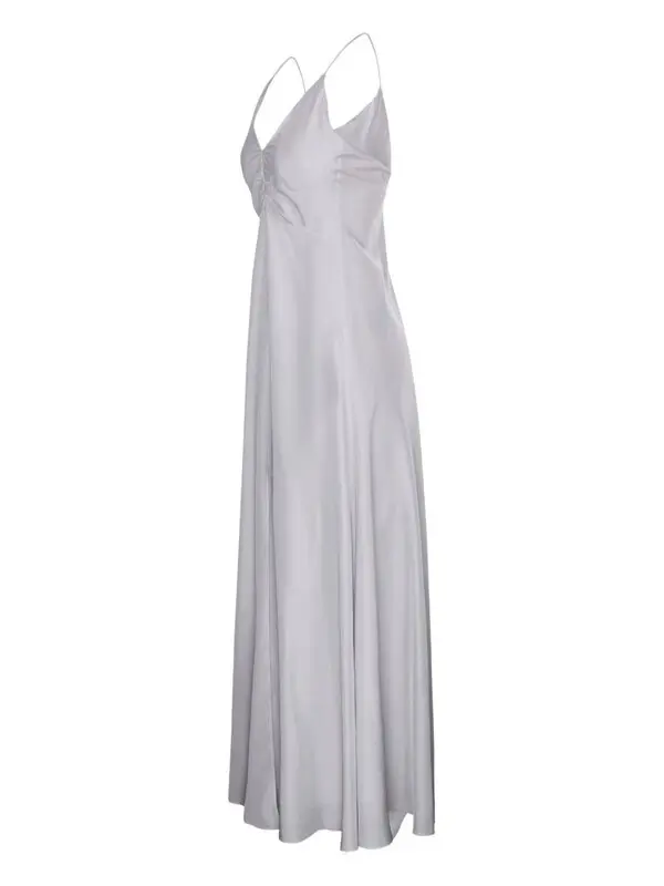 FORTE_FORTE Long Silk Slip Dress