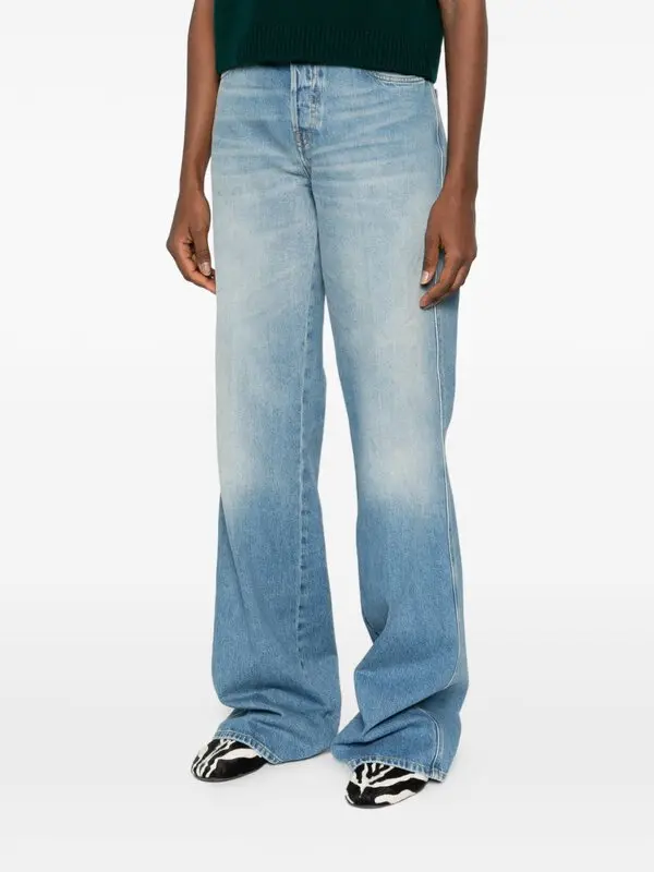 Gucci Denim Cotton Jeans With Horsebit Detail - Multicolor
