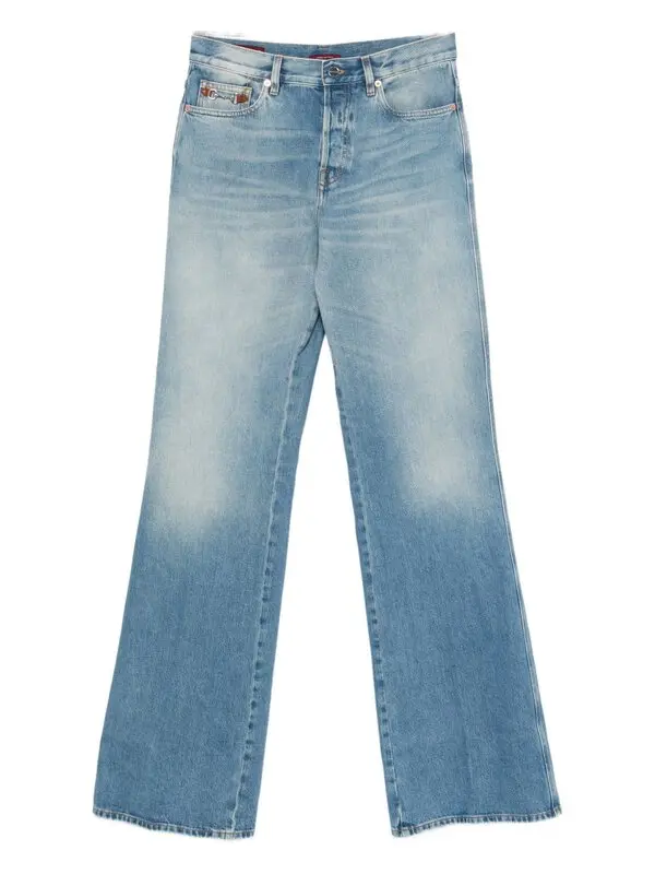Gucci Denim Cotton Jeans With Horsebit Detail - Multicolor