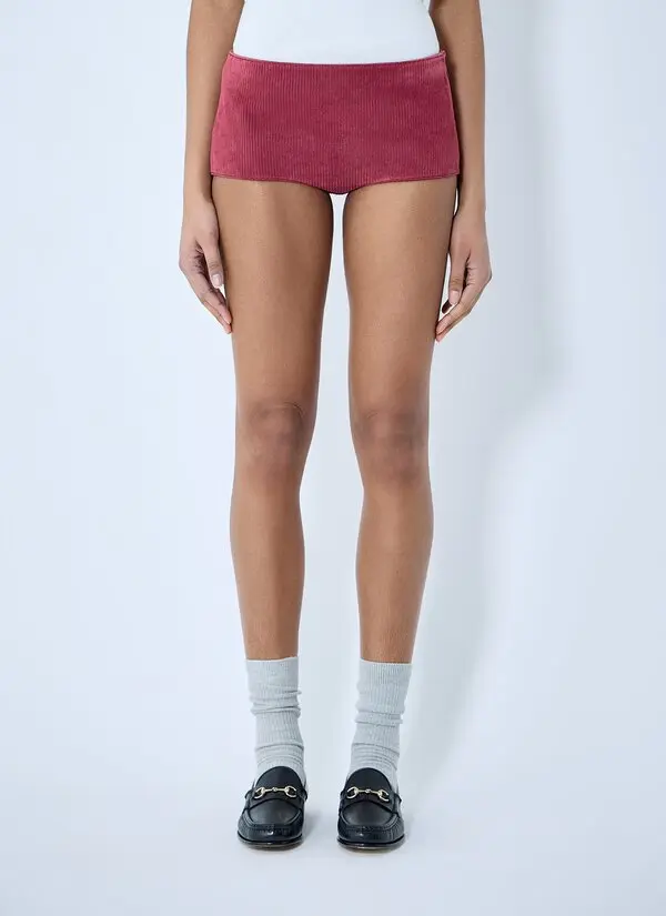 Gucci Suede Mini Shorts