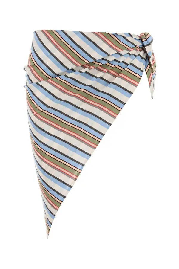 Prada Embroidered Cotton Sarong - Multicolor