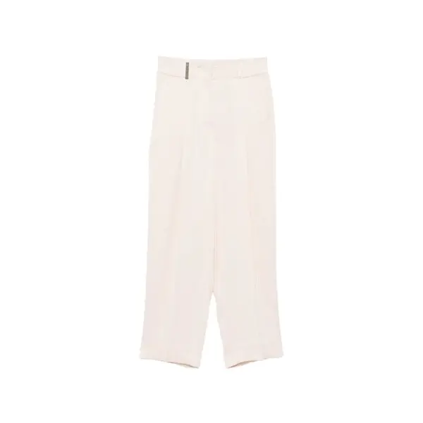 Peserico Pale Acetate Blend Flared Trousers - Pink