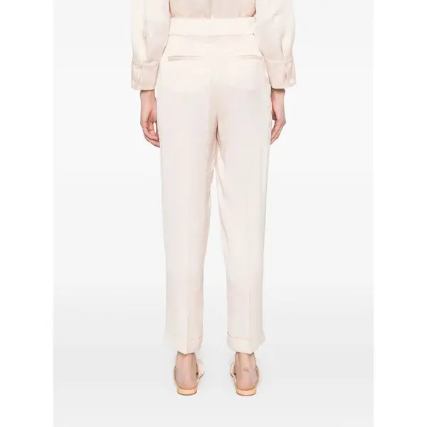 Peserico Pale Acetate Blend Flared Trousers