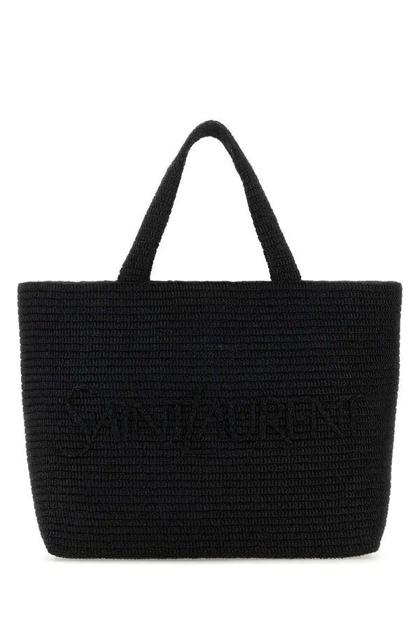 Saint Laurent Raffia Tote Bag