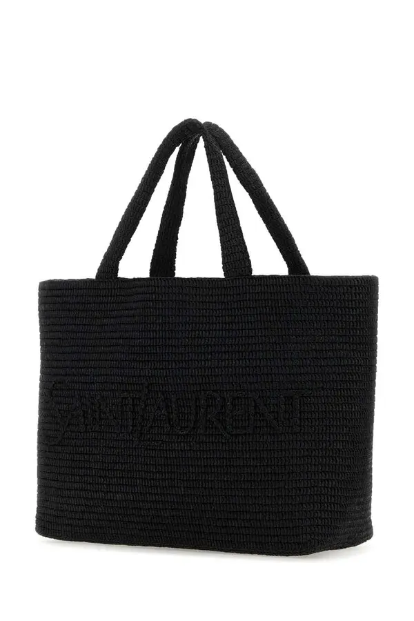 Saint Laurent Raffia Tote Bag