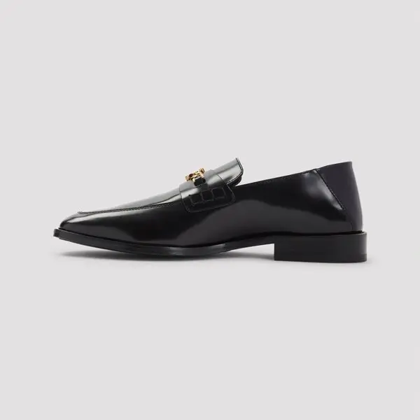 Amiri Leather Ma Slip On Loafer With Gold-tone Chain Detail