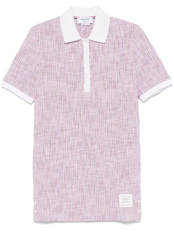 Thom Browne Rwb Cotton Polo Dress - Multicolor