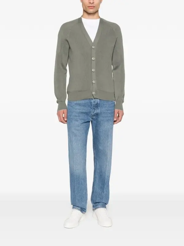 Brunello Cucinelli English Rib Knit Cardigan - Multicolor