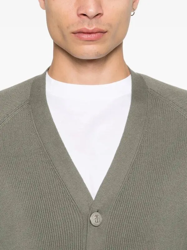 Brunello Cucinelli English Rib Knit Cardigan - Multicolor