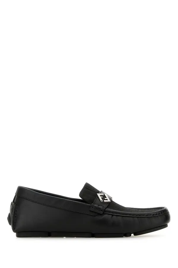 Fendi Driver Tess.ff Sfumato+vitello Loafers - Multicolor