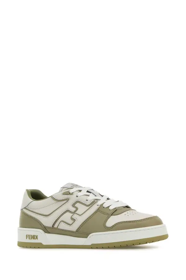 Fendi Two-tone Leather Sneakers - Multicolor