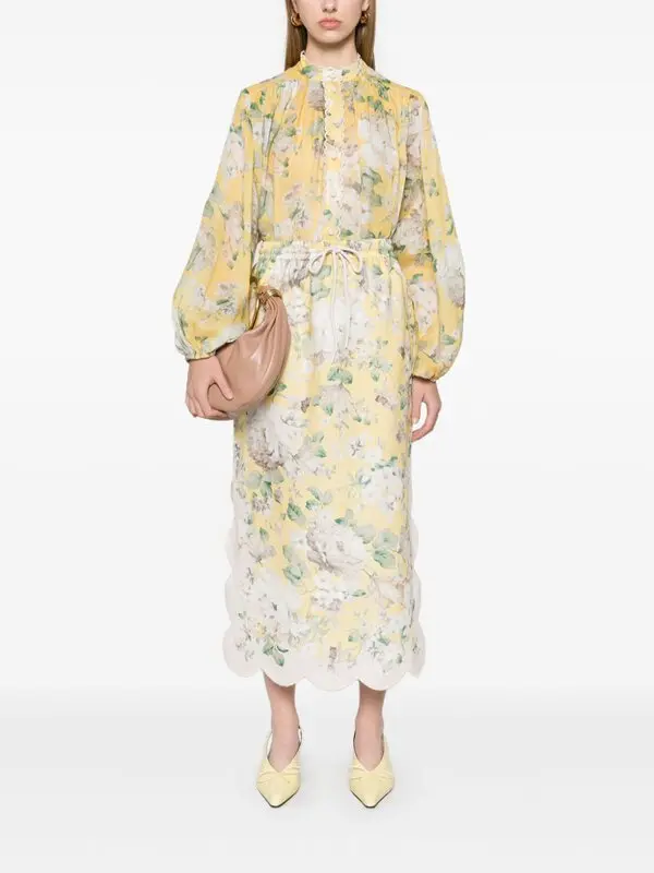 Zimmermann Acacia Printed Ramie Blouse - Multicolor