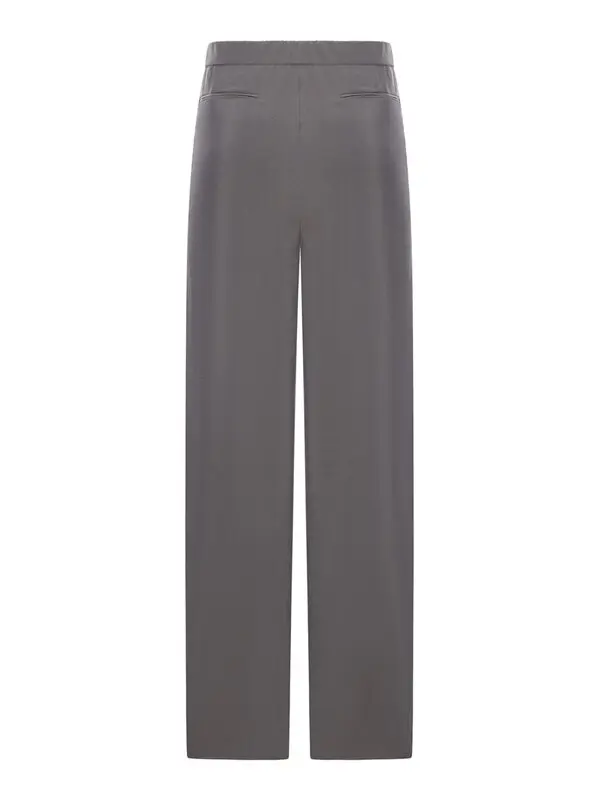 Giorgio Armani Wide Leg Silk Blend Trousers