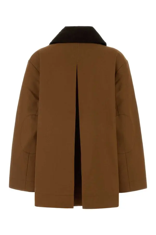 GANNI Biscuit Twill Jacket - Brown