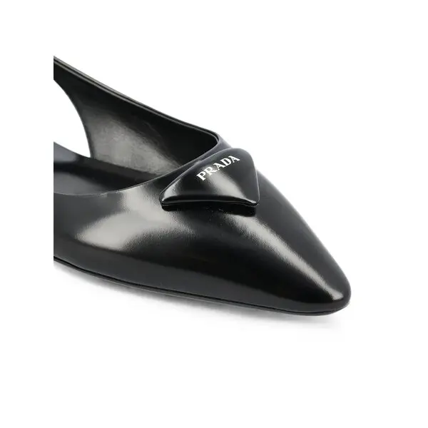 Prada Crochet Ballet Flats - Black