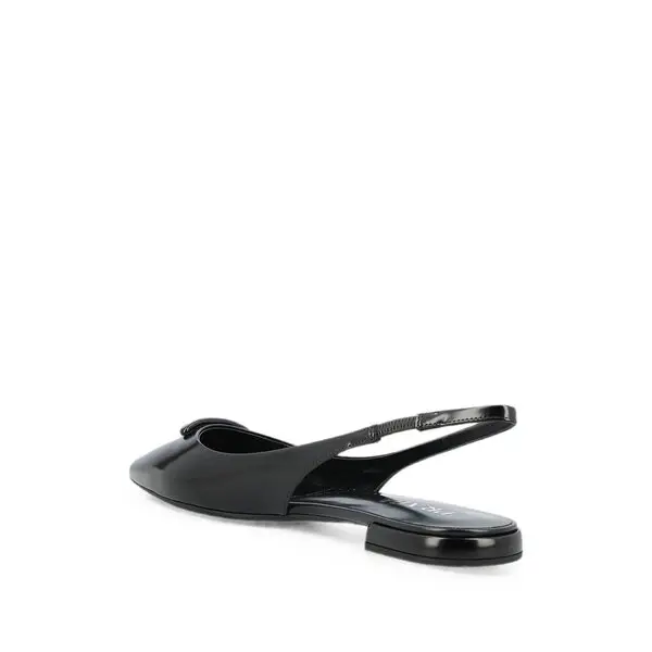 Prada Crochet Ballet Flats - Black