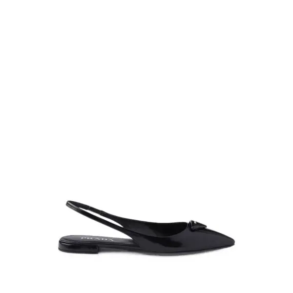 Prada Crochet Ballet Flats - Black