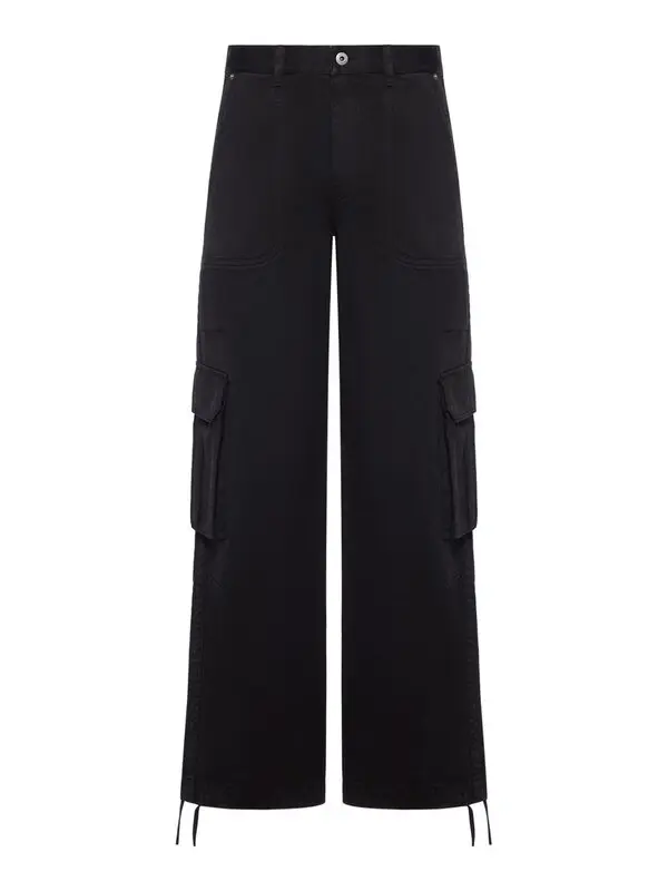 Loewe Cotton Cargo Pants - Black
