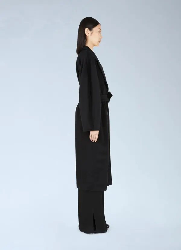 Max Mara Madame 101801 Icon Coat In Wool-cashmere Blend - Black